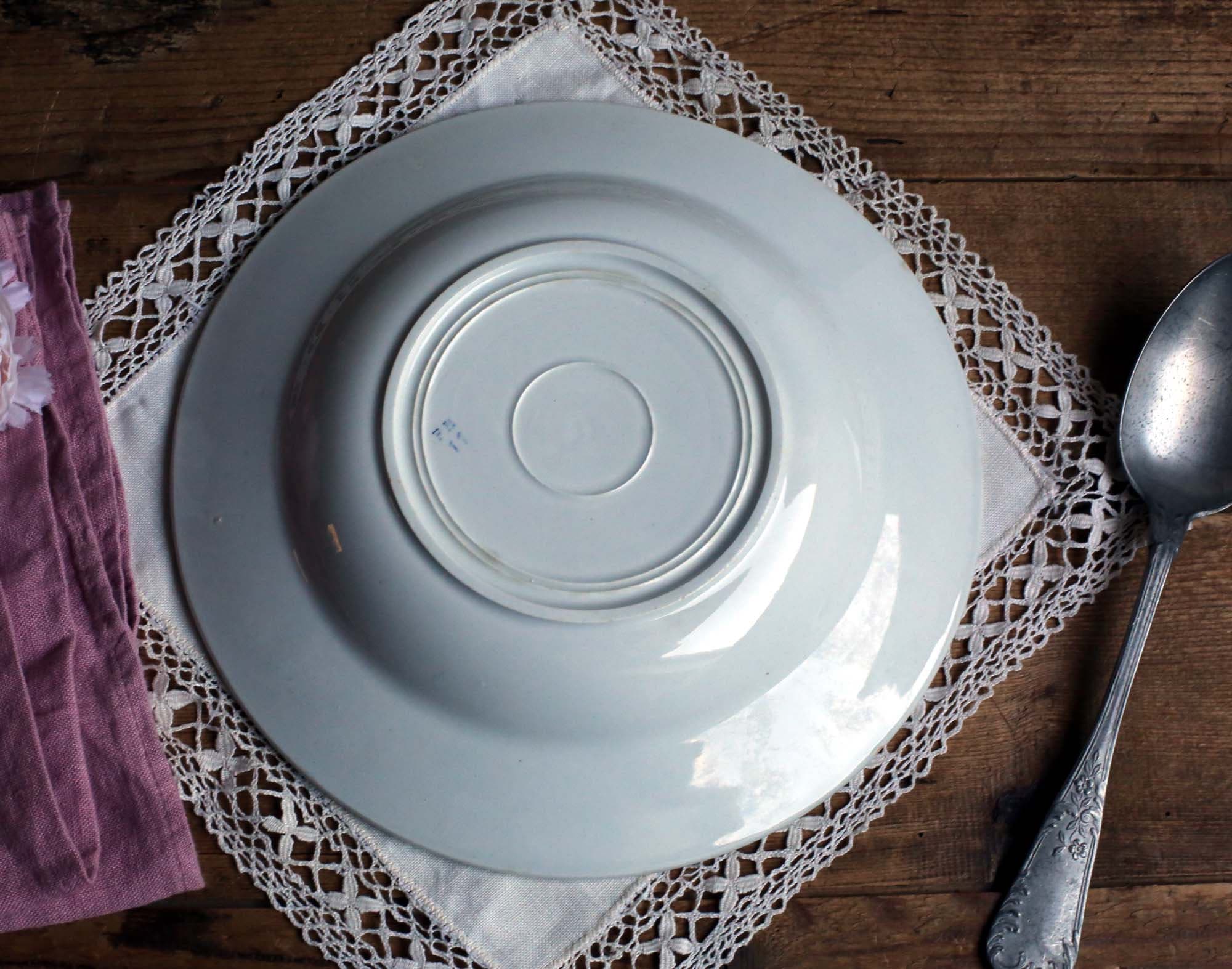 French Vintage Ironstone Dish Antique Red & Green Cherry | Etsy