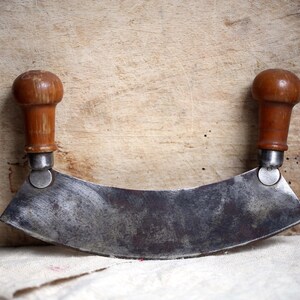 Antique Rocking Chopper French Kitchen Hachoir Mezzaluna Herb Cutter - Etsy