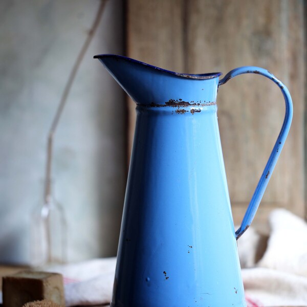 Enamel Pitcher - Etsy