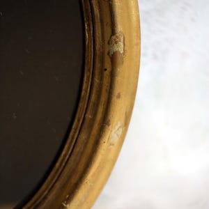 Vintage French Rococo Style Mirror With Gold Resin Oval Frame With Bow ...