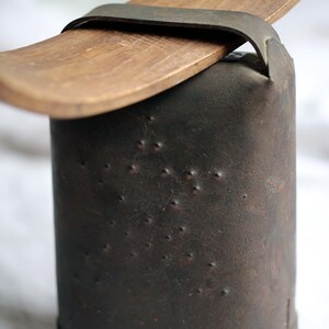 Large Antique Cow Bell Carved Wooden Cattle Yolk Alpine Primitive Farm ...