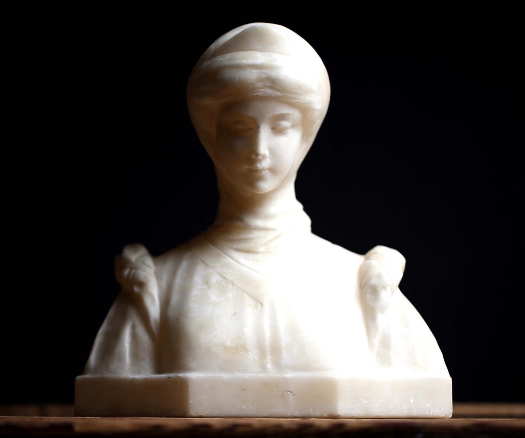 Antique Bust by Guglielmo Pugi Statue of a Lady in Marble Italian Art ...