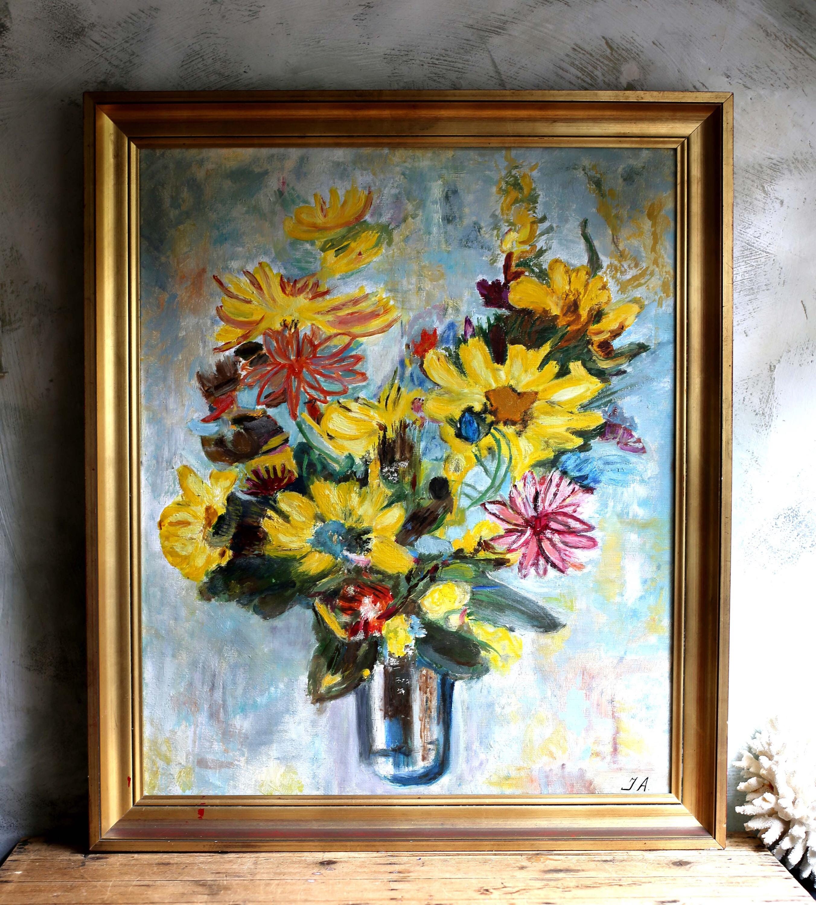 Large Original Still Life Oil Painting French Modern Floral Art - Etsy