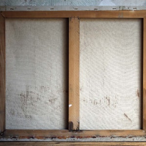 Large Original W Jones Oil Painting Harbor Scene Antique Impasto ...