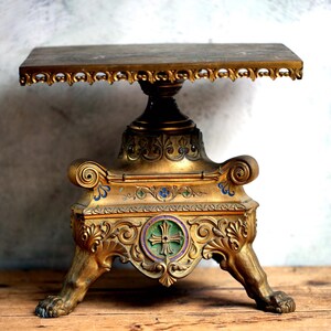 Church Alter Riser Host Table Religious Antique Display Stand 19th ...