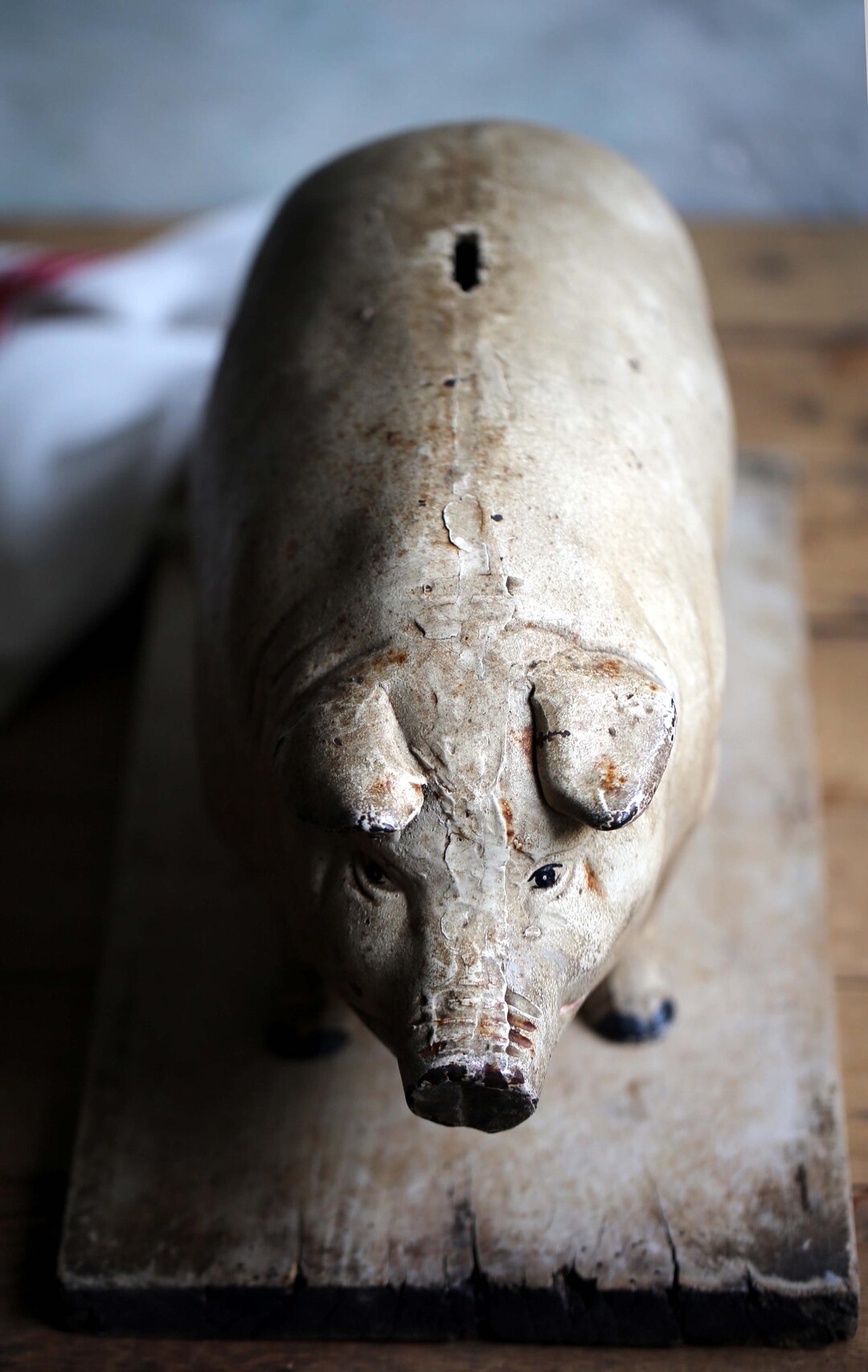 HUGE Oversize Pig Cast Antique Iron Butcher Shop Display Money Box - Etsy