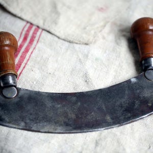 Antique Rocking Chopper French Kitchen Hachoir Mezzaluna Herb Cutter - Etsy