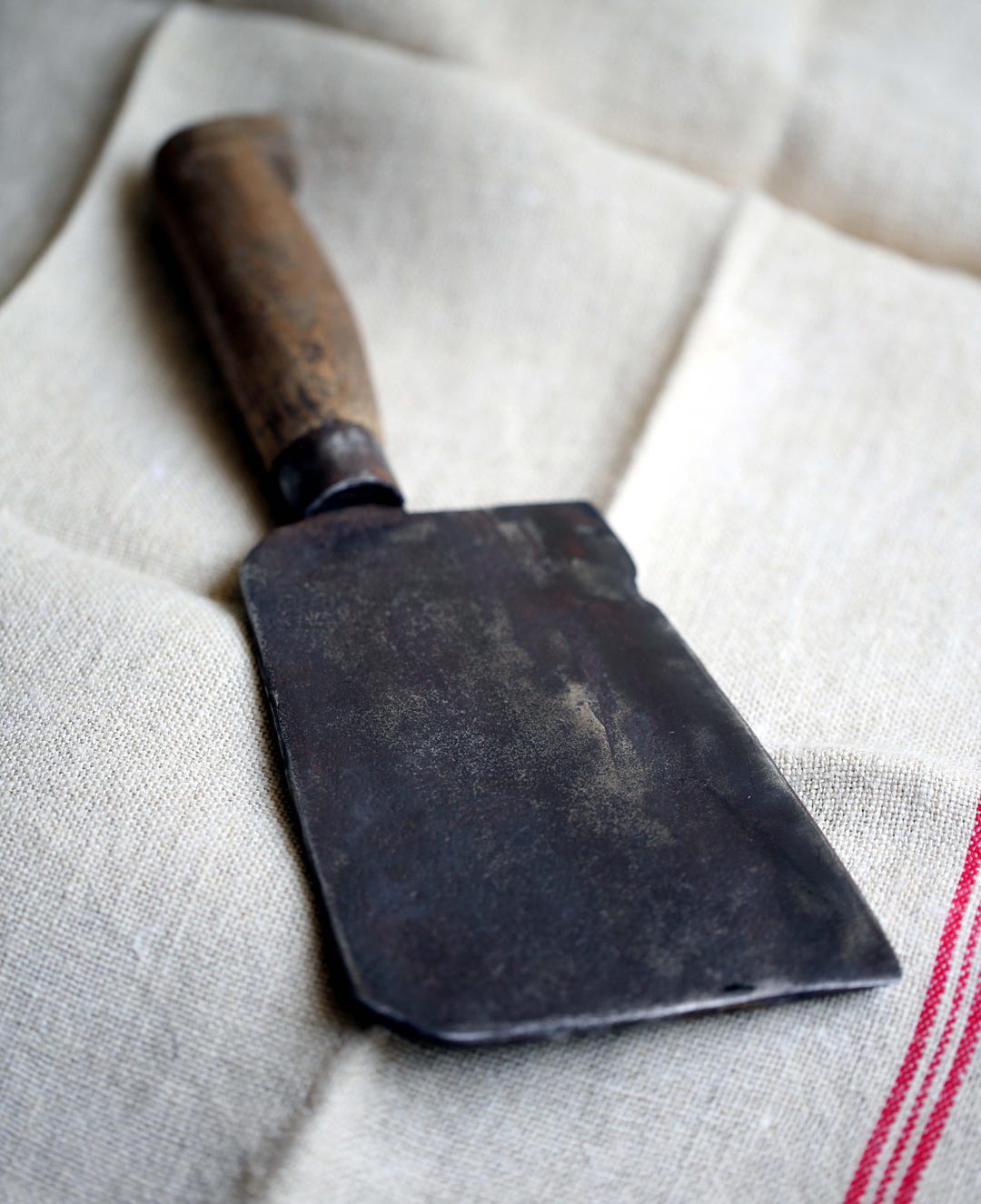 Antique Rustic French Butchers Meat Cleaver Chopper Axe Kitchen Utensil ...