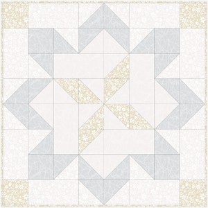 Starburst Quilted Table Topper PDF Pattern: Square Wall Quilt (24x24in ...