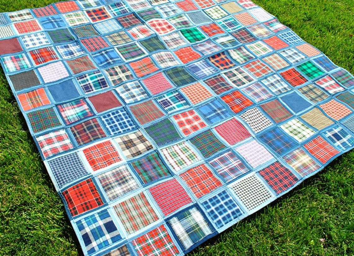 Denim Picnic Blanket Downloadable Pdf Pattern by Double Nickel - Etsy