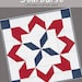 Patriotic Red White and Blue Table Topper or Wall Quilt - Etsy