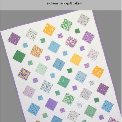 Modern Quilt Pattern Off-centered Squares PDF - Etsy