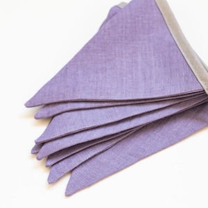 Purple Outdoor Bunting Party Banner Triangle Banner Pennants for Party ...