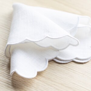 You Better Cry Hankie Scallop Handkerchief Bridal Hankie 10x10'' Size ...