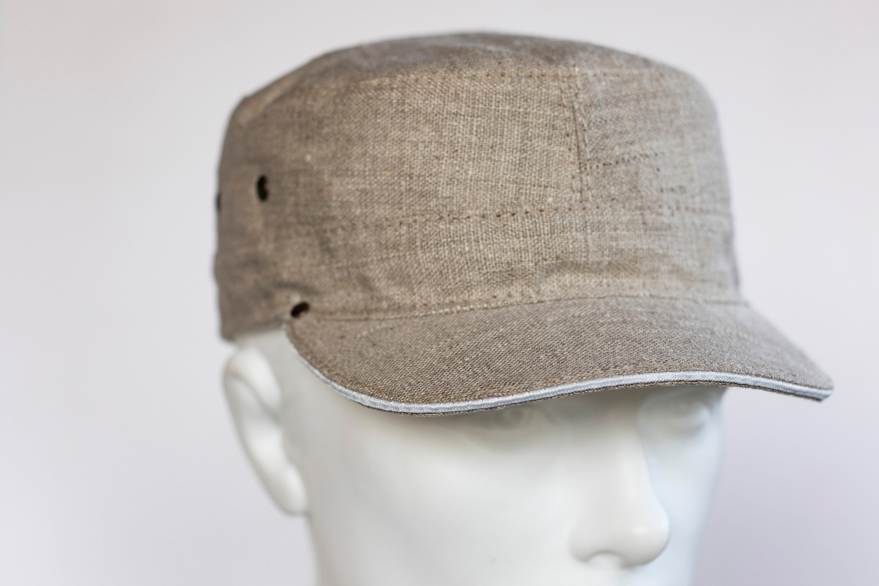 Linen summer cap for men and women Classic linen cap hat | Etsy