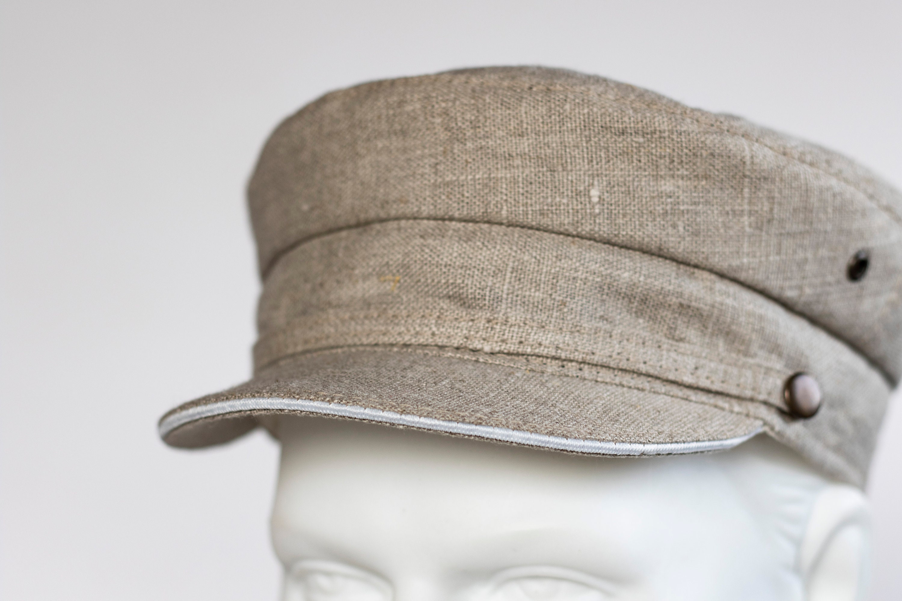 Linen Retro Summer Cap Unisex Newsboy Cap - Etsy