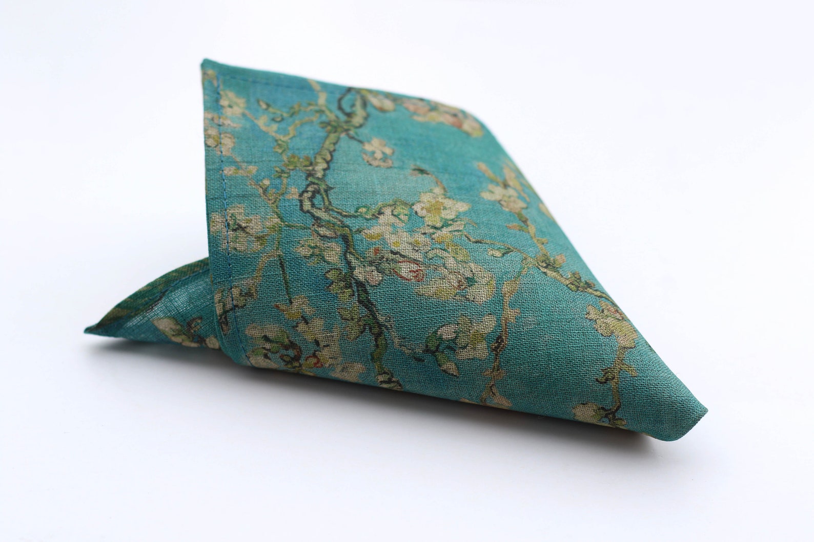 Vincent Van Gogh Painting Pocket Square Turquoise Grooms - Etsy