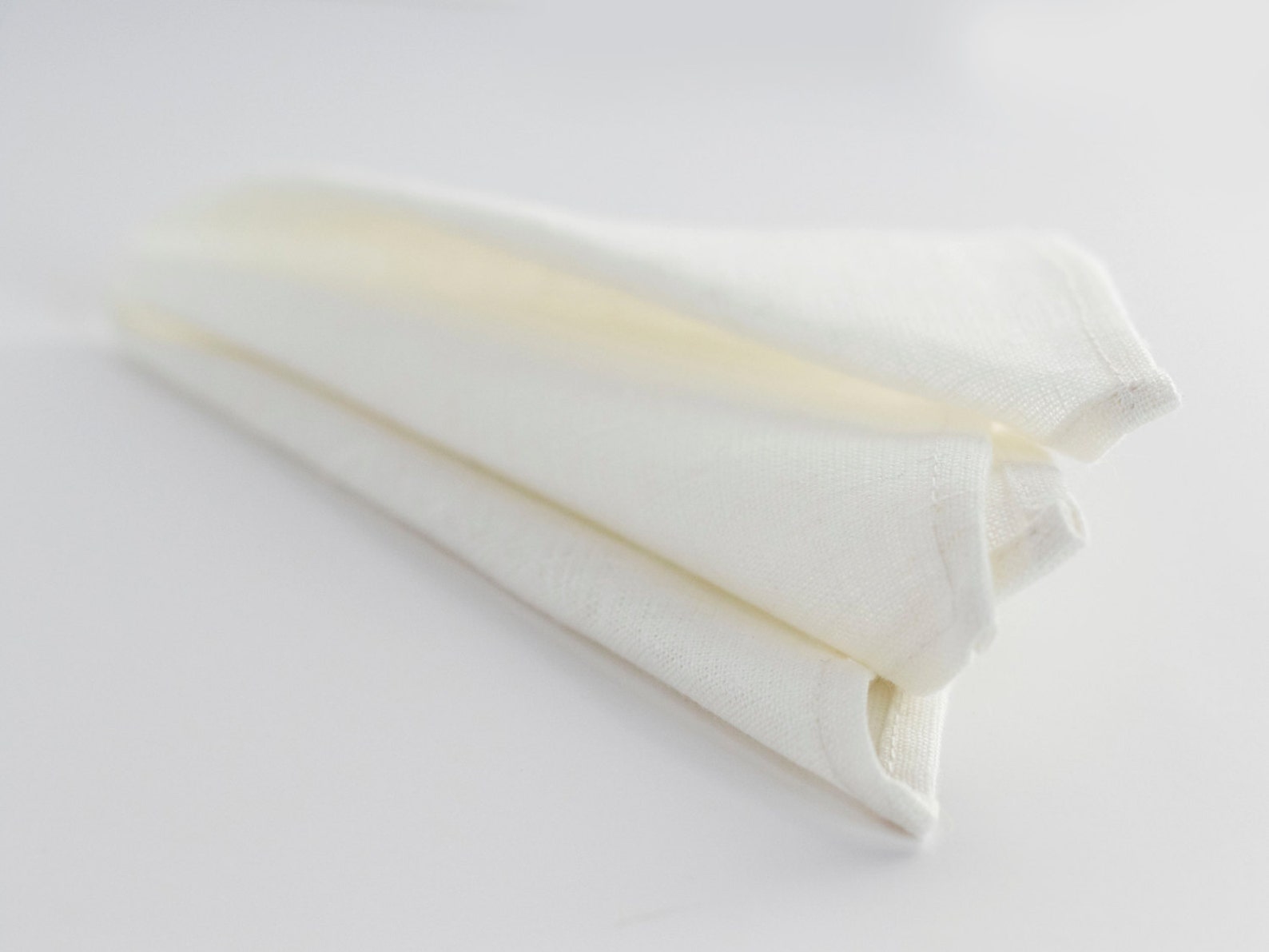 White Pocket Square off White Pocket Square Snow White | Etsy