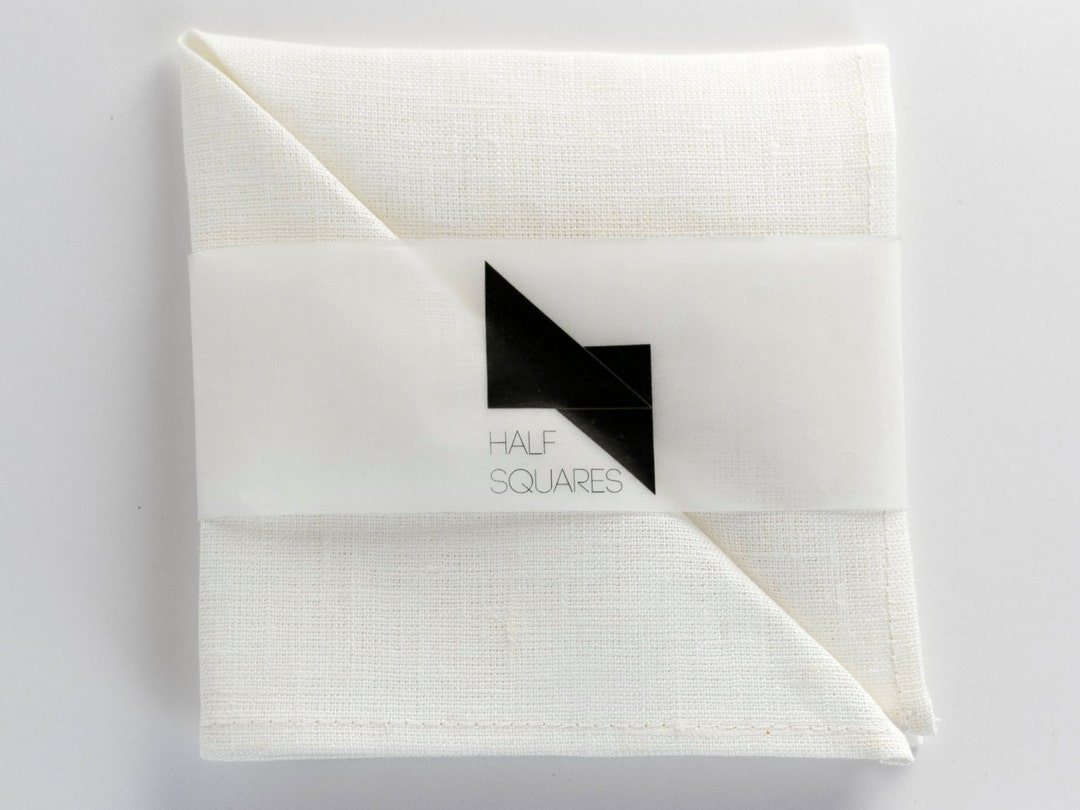 White Pocket Square - off White Pocket Square - Snow White Pocket ...