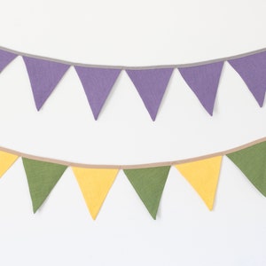 Purple Outdoor Bunting Party Banner Triangle Banner Pennants for Party ...