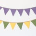 Purple Outdoor Bunting Party Banner Triangle Banner Pennants for Party ...
