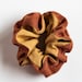 Two Colors Hair Scrunchie Ponytail Holder Linen Hair Scrunchies Custom ...