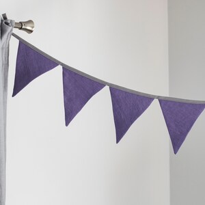 Purple Outdoor Bunting Party Banner Triangle Banner Pennants for Party ...