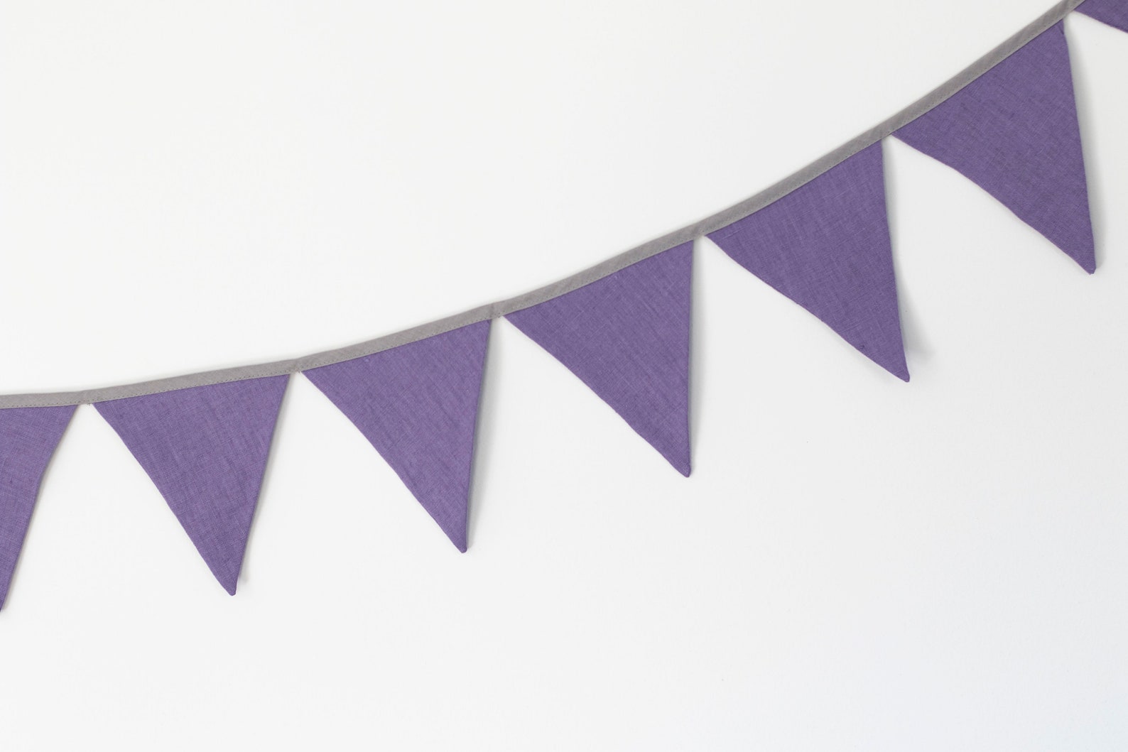 Purple Outdoor Bunting Party Banner Triangle Banner Pennants for Party ...