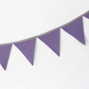 Purple Outdoor Bunting Party Banner Triangle Banner Pennants for Party ...