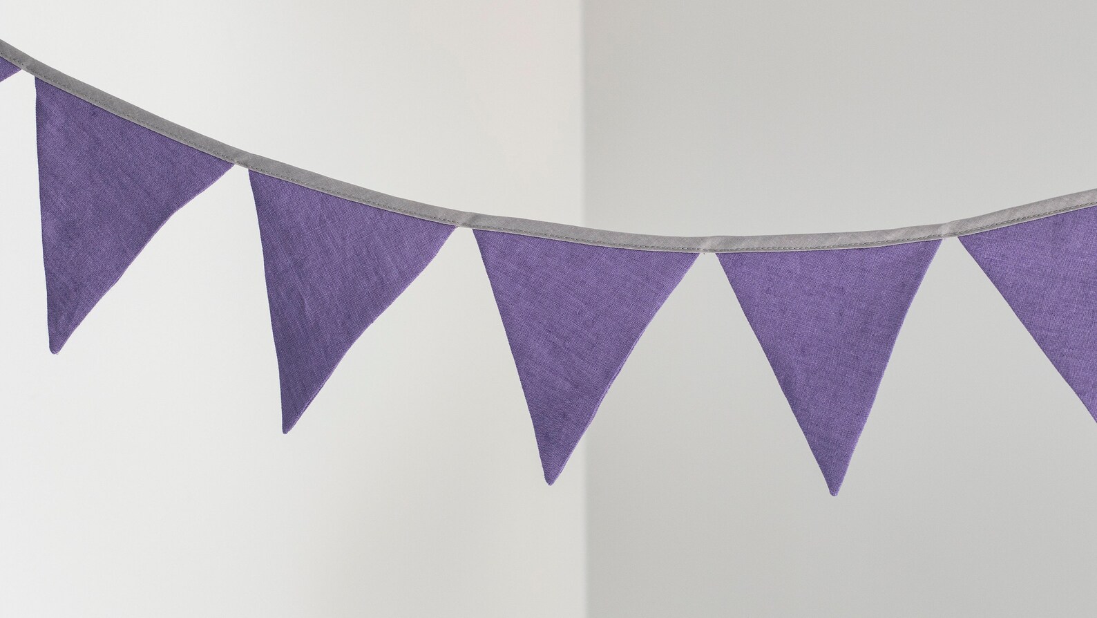 Purple Outdoor Bunting Party Banner Triangle Banner Pennants for Party ...