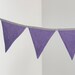 Purple Outdoor Bunting Party Banner Triangle Banner Pennants for Party ...