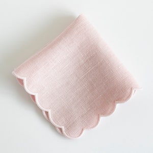 No Ugly Crying Hankie Scallop Handkerchief Bridal Hankie 10x10'' Size ...