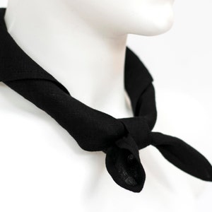 Mens Bandana, Black Linen Bandana, Karate Headband, Linen Wristband ...