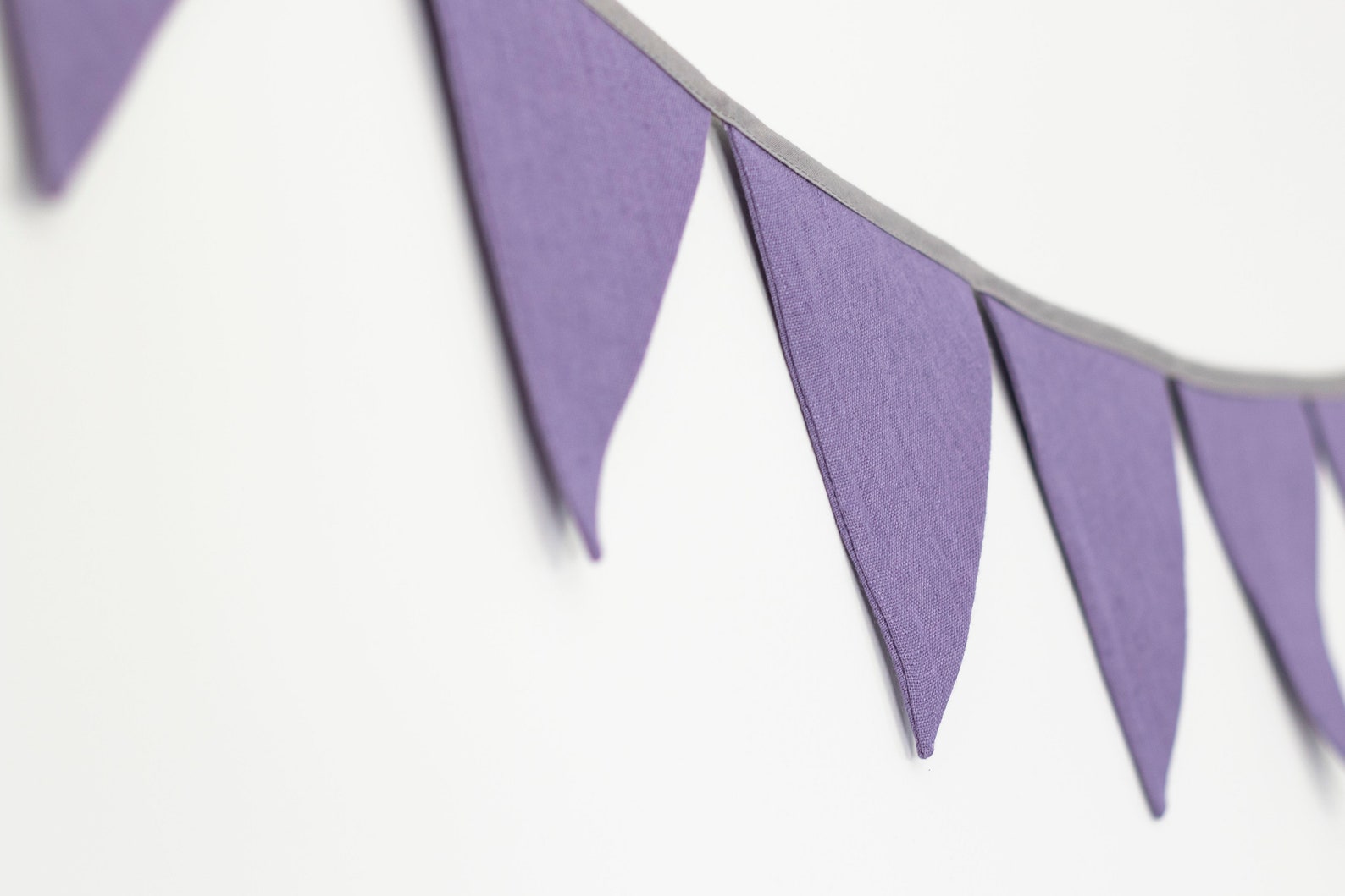Purple Outdoor Bunting Party Banner Triangle Banner Pennants for Party ...