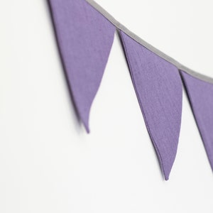 Purple Outdoor Bunting Party Banner Triangle Banner Pennants for Party ...