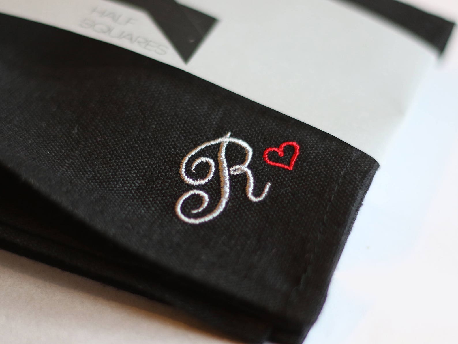 Embroidered Pocket Square Personalized Gift Embroidery - Etsy