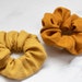 Red Hair Scrunchie Ponytail Holder Linen Hair Scrunchies Variety of ...