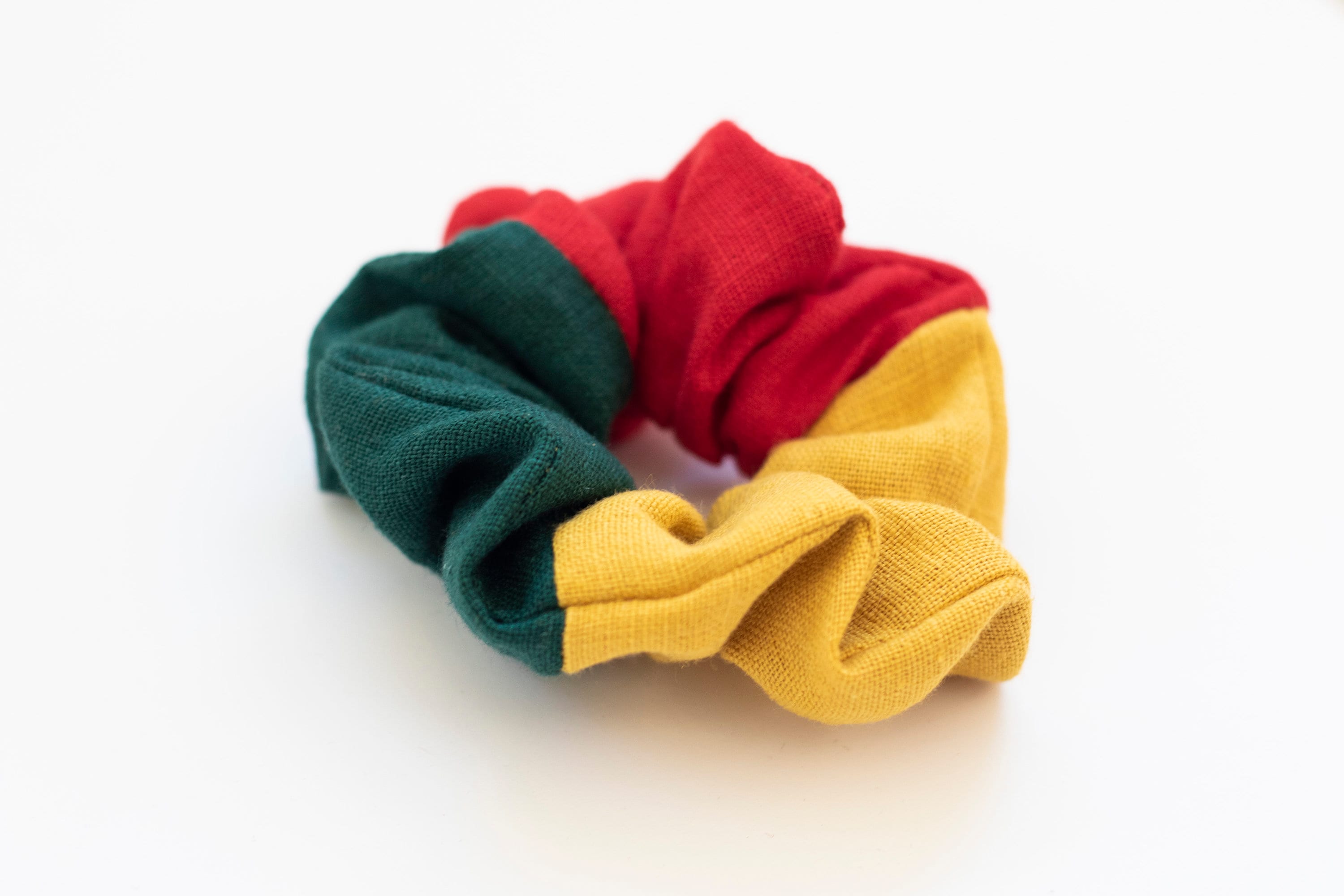 Multicolor Linen Hair Scrunchie: Hand Wrist Accessory - Etsy