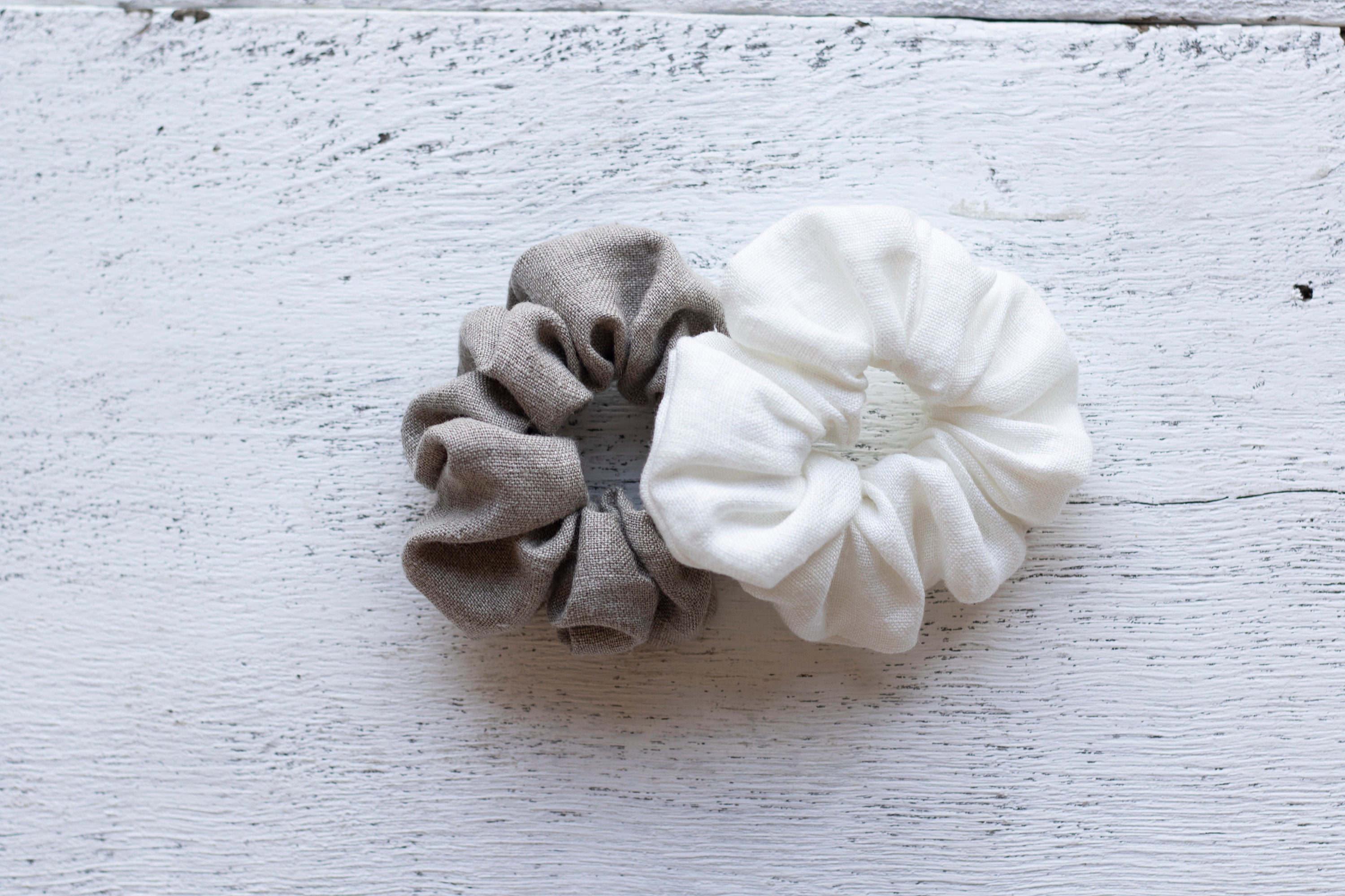 Hair Scrunchie Ponytail Holder Linen Hair Scrunchies Variety - Etsy UK