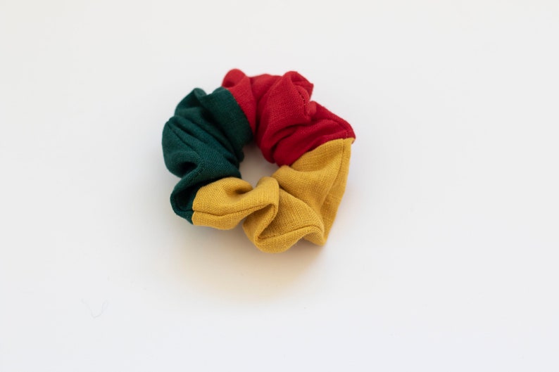 Multicolor Linen Hair Scrunchie: Hand Wrist Accessory - Etsy