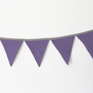 Purple Outdoor Bunting Party Banner Triangle Banner Pennants for Party ...