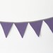 Purple Outdoor Bunting Party Banner Triangle Banner Pennants for Party ...