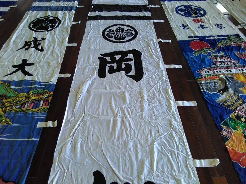 Japanese Nobori Samurai Flag Boys Day Flag Air Freight See Video Tiger ...