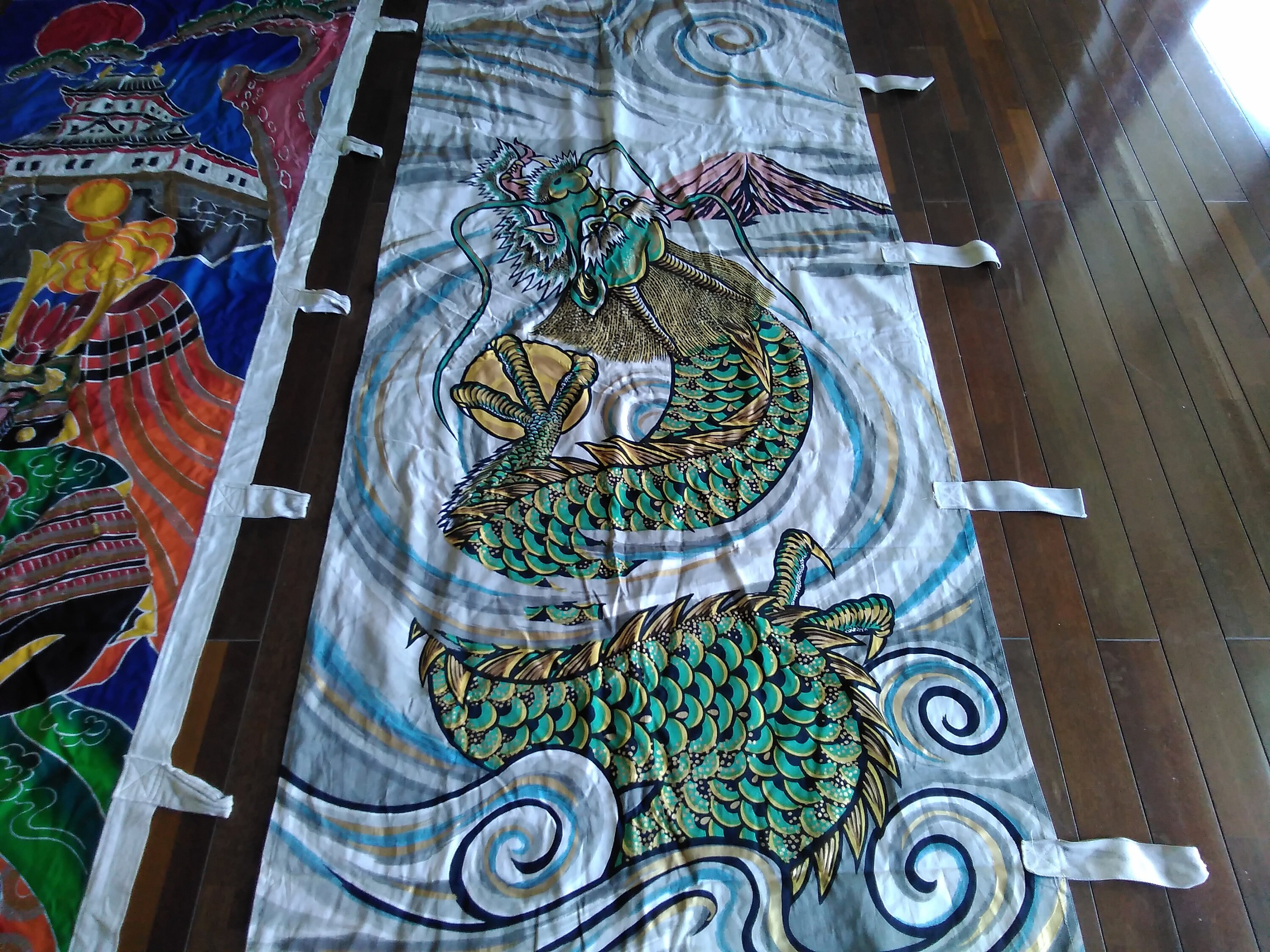 Japanese Nobori Samurai Flag Boys Day Flag Air Freight See Video Dragon ...