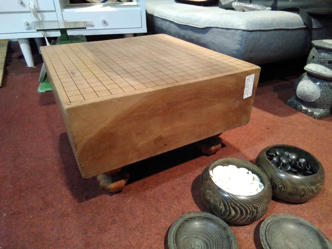 Antique Japanese Go Board KAYA Wood See Video - Etsy