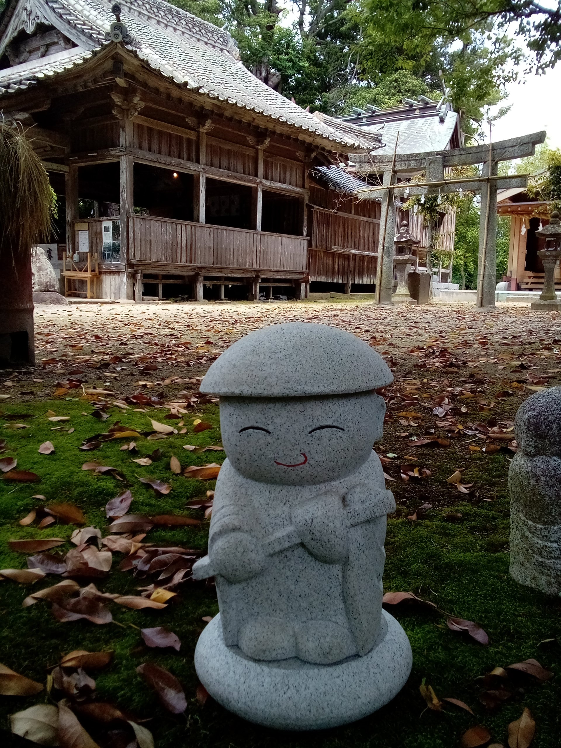 Kasa Jizo Japanese Jizo God Protector of Children Buddhist Granite ...