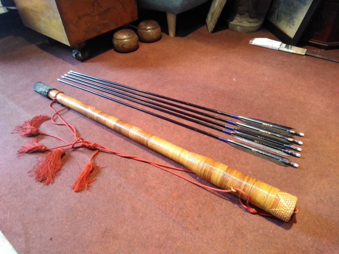 Kyudo Yumi Yazutsu Antique Japanese Archery Arrows See Youtube Video - Etsy