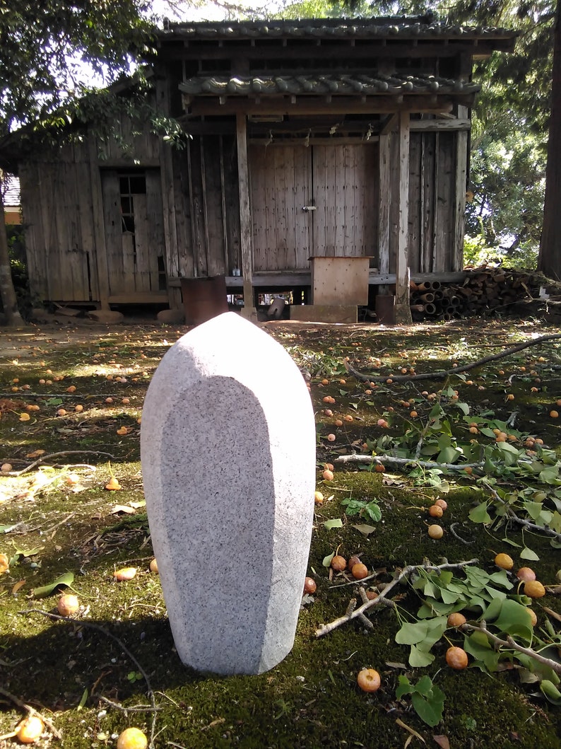Japanese Jizo God Protector of Children Buddhist Granite Stone ...