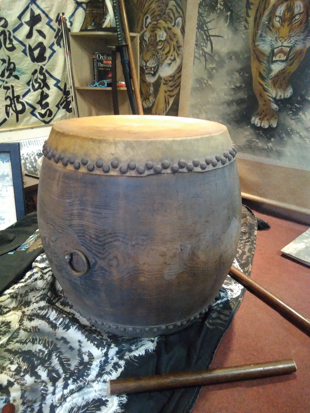 Japanese Taiko Odaiko Drum Edo Period 1603-1868 EMS AIR - Etsy UK