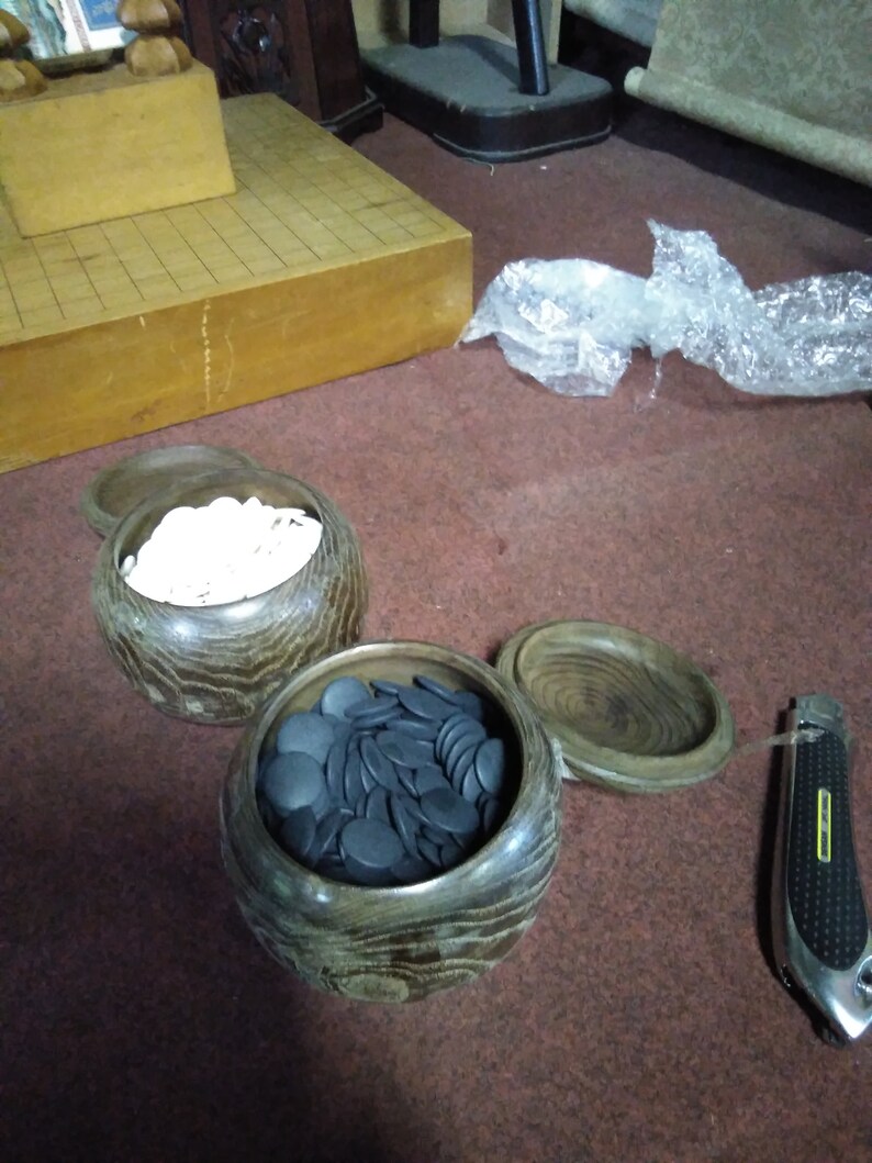 Antique Japanese Go Board Pieces Video - Etsy